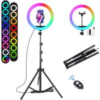 China Toroidal Rgb Led Fill Light With 196leds Bead Quantity 11w 3000-6500k for sale