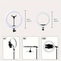 China Toroidal Rgb Led Fill Light With 196leds Bead Quantity 11w 3000-6500k for sale