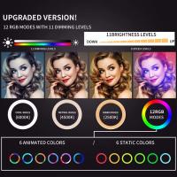 China Toroidal Rgb Led Fill Light With 196leds Bead Quantity 11w 3000-6500k for sale