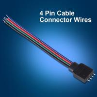 China 4 Pins Led Light Strip Connector 5v 12v 24v Ip20 10mm For Rgb Led Lighting for sale