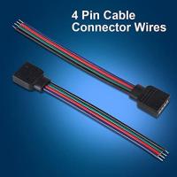 China 4 Pins Led Light Strip Connector 5v 12v 24v Ip20 10mm For Rgb Led Lighting for sale