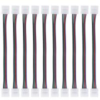 China Quick Connect Led Strip Connector Rgb Dual Head Solder Free 17cm for sale