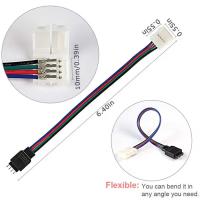 China 4 Pin Connector Led Strip Light Connector For 5v 12v Or 24v Applications for sale
