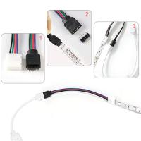 China 4 Pin Connector Led Strip Light Connector For 5v 12v Or 24v Applications for sale