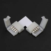 China L-Shaped Corner Led Strip Connector Solderless 5050 Rgb Ip20 4 Pin for sale