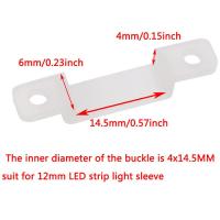 China Ip68 Sleeve Led Light Strip Fixing Buckle 12mm Waterproof for sale