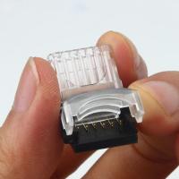China 5v 12v 24v 4 Pin Led Strip Connector Solder Free For 8mm 10mm Rgb Strip Lights for sale