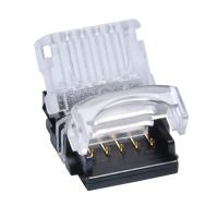 China 5v 12v 24v 4 Pin Led Strip Connector Solder Free For 8mm 10mm Rgb Strip Lights for sale