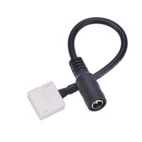 China 2p/Dc Female Led Single Color Light Strip Connector For 8mm To 10mm Width for sale