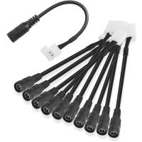 China 2p/Dc Female Led Single Color Light Strip Connector For 8mm To 10mm Width for sale