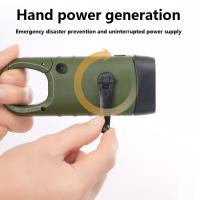 China Usb 4W Led Solar Light Hand Cranked Flashlight Emergency Power Bank for sale