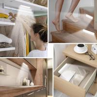 China Magnetic Wardrobe Led Motion Sensor Light 3000k Color Temperature for sale