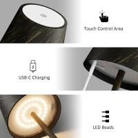 China 5v Rechargeable Led Desk Lamp With Adjustable Brightness And Tri Color Dimming for sale