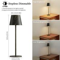 China 5v Rechargeable Led Desk Lamp With Adjustable Brightness And Tri Color Dimming for sale