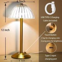 China Dimmable Led Table Lamp Crystal Pumpkin Shaped 5v 3w 3000k/4500k/6000k for sale