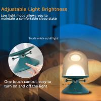 China Ufo Shaped Led Desk Lamp With Three Color Dimming Touch Sensitive Night Light for sale