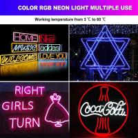 China Multi Color Pixel Light Strip 5v Rgb Neon Light Addressable 7x15 for sale