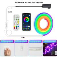 China Flexible 360 ° Colorful Led Neon Strip Soft 12v Low Voltage Waterproof for sale