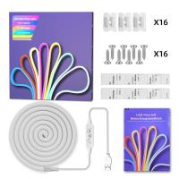 China Single Color Warm White Silicone Neon Light Strip Set 5v 120 Lights/1m Dimming for sale