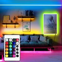 China 24 Key Pcb Material Flexible Led Light Strip Set 30 Leds/M 12v Power Adapter for sale