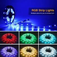 China 24 Key Pcb Material Flexible Led Light Strip Set 30 Leds/M 12v Power Adapter for sale
