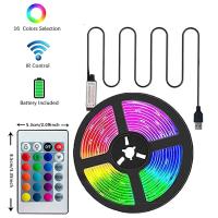 China 24 Key Mini Rgb Led Strip Light Set 5v Usb Dimmable Led Ambient Light for sale
