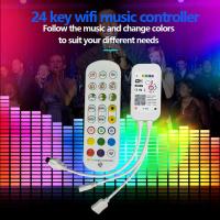 China 24 Key Intelligent Wifi Led Strip Lights 5050 Rgb 10 Meter Ambient Light Dc12v for sale
