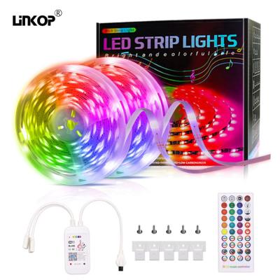 China Flexible Led Ribbon Lights DC12V With Rgb Color And Smart Music Feature for sale