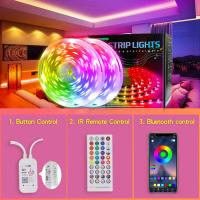 China Flexible Led Ribbon Lights DC12V With Rgb Color And Smart Music Feature for sale