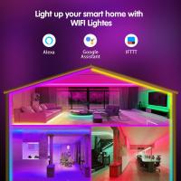 China Flexible Led Ribbon Lights DC12V With Rgb Color And Smart Music Feature for sale