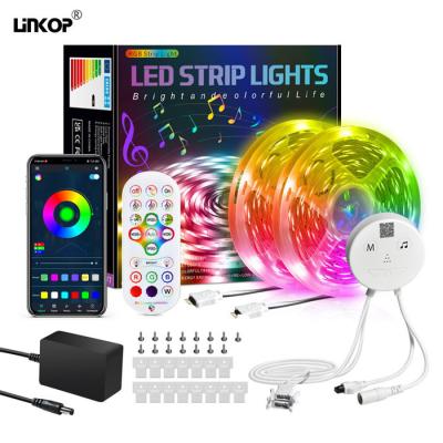 China Bluetooth Music Led Rgb Light With Fixed Buckle 12v Rgb Belt Light Set for sale