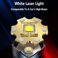 China Super Bright Rechargeable LED Flash Light Aluminum Alloy Zoom Digital Display for sale