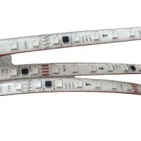 China 60leds/M Dc24v Addressable Rgb Color Changing Led Strip With Flexible Pcb Board Silicone Waterproof Ip68 for sale