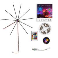 China Flexible Led Christmas Lights 5vusb Addressable Firework Lights With Rgb Ic For Indoor Decoration for sale