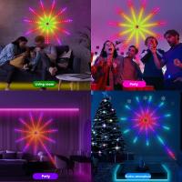 China Flexible Led Christmas Lights 5vusb Addressable Firework Lights With Rgb Ic For Indoor Decoration for sale