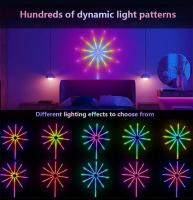 China Flexible Led Christmas Lights 5vusb Addressable Firework Lights With Rgb Ic For Indoor Decoration for sale