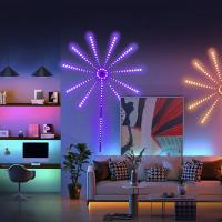 China Flexible Led Christmas Lights 5vusb Addressable Firework Lights With Rgb Ic For Indoor Decoration for sale