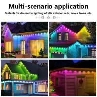 China Addressable Rgb IC Colorful IP67 Led Eave Light 24v Smart Wifi Outdoor Decorative Light for sale