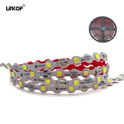 China S-Shape 5m Ip20 Single Color Pcb Smd2835 Led Strip Light For Retail Store Lighting for sale