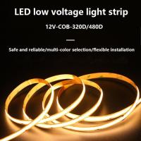 China 5v Long-lasting Cob Light Strip Width 3mm Lifetime 50000 Hours for sale