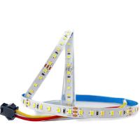 China Indoor Flexible Led Light Strip 12v Drip Waterproof Ip65 Cct Dual Color Temperature Linear Light for sale