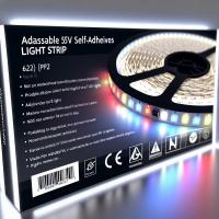China Addressable 5v Self-adhesive Light Strip 6812 Colorful 60 Lights Not Waterproof Ip20 for sale