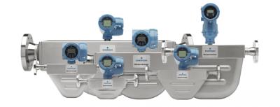 China Micro Motion F-Series Coriolis Flow Meter and Density Meter with ± 0.1% Accuracy, Smart Meter Verification, and 316L Stainless Steel Construction for sale