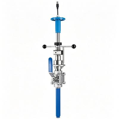 China Manual Retractable Assembly Cleanfit CPA450-1F110 IP67 HART for Thick-Walled Tanks and Large Pipes for sale