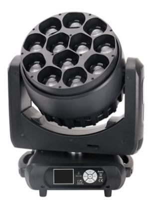 China 12x40W Shaking Head Dyeing 100V~240V AC 50/60Hz Stage Light With Horizontal And Vertical Speed Adjustable for sale