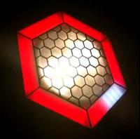 China Efficient Outdoor Stage Lighting Equipment 200W Hexagonal LED Pixel Backlight With Auxiliary Light for sale