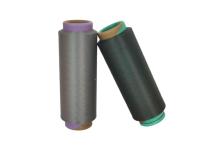 China GRS Certified Dope Dyed DTY Yarn - Green Black Recycled Polyester for Textile Manufacturing for sale