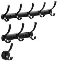 China Matte Black Stainless Steel Robe Hooks , Wall Mount Towel Hanger OEM ODM for sale