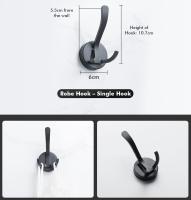 China Aluminum Contemporary Stainless Steel Robe Hooks Hanger Multipurpose for sale