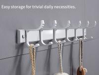 China Heavy Duty Stainless Steel Bathroom Hooks , Wall Mounted Coat Hooks Multifunctional for sale